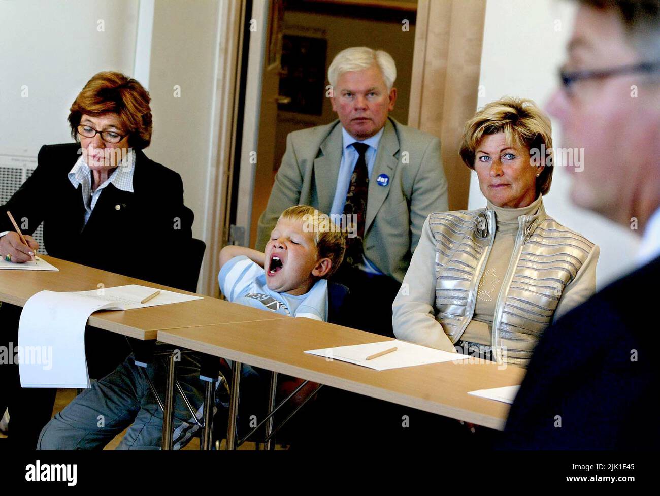 To the right: Bo Lundgren, politician,The Moderate Party, during a ...