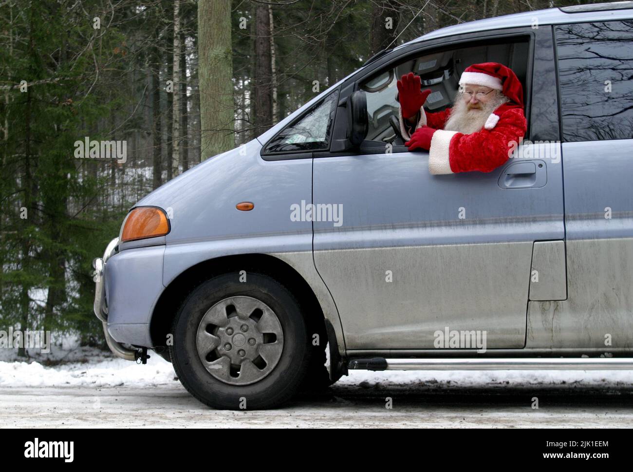 Now he's on his way, Santa Claus. The national Santa of Sweden and the ...