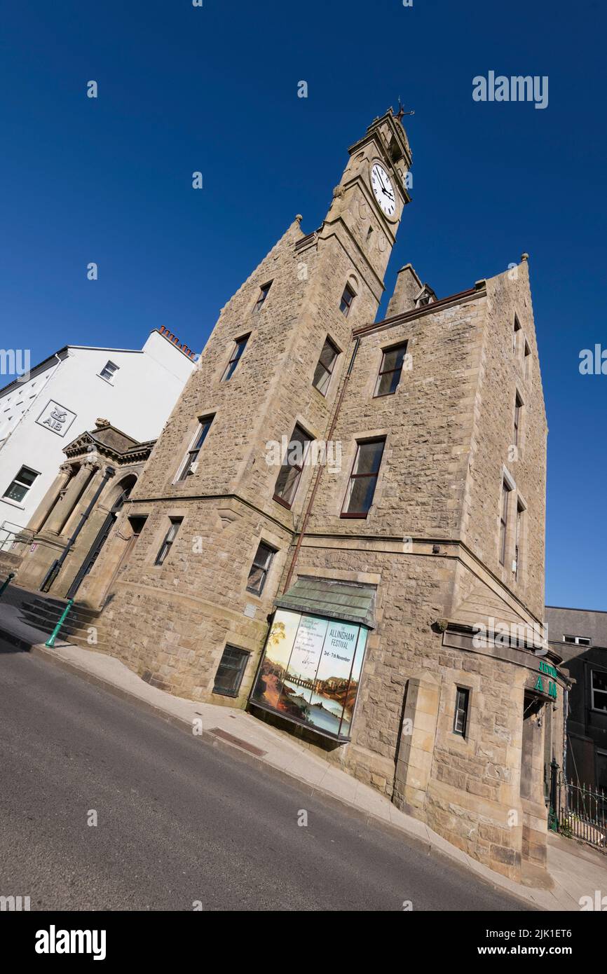 Ireland, County Donegal, Ballyshannon, The Town Clock, Perched at the ...