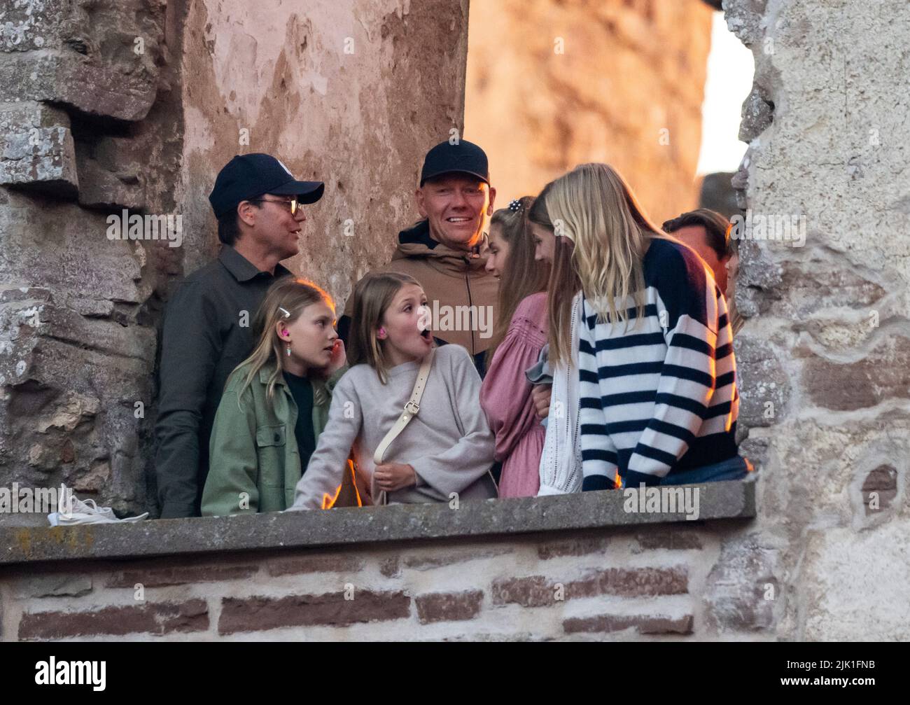 BORGHOLM 20220728 Prince Daniel, Mats Sundin, former Swedish ichhockey ... BORGHOLM 20220728 Prince Daniel, Mats Sundin, former Swedish ichhockey ...