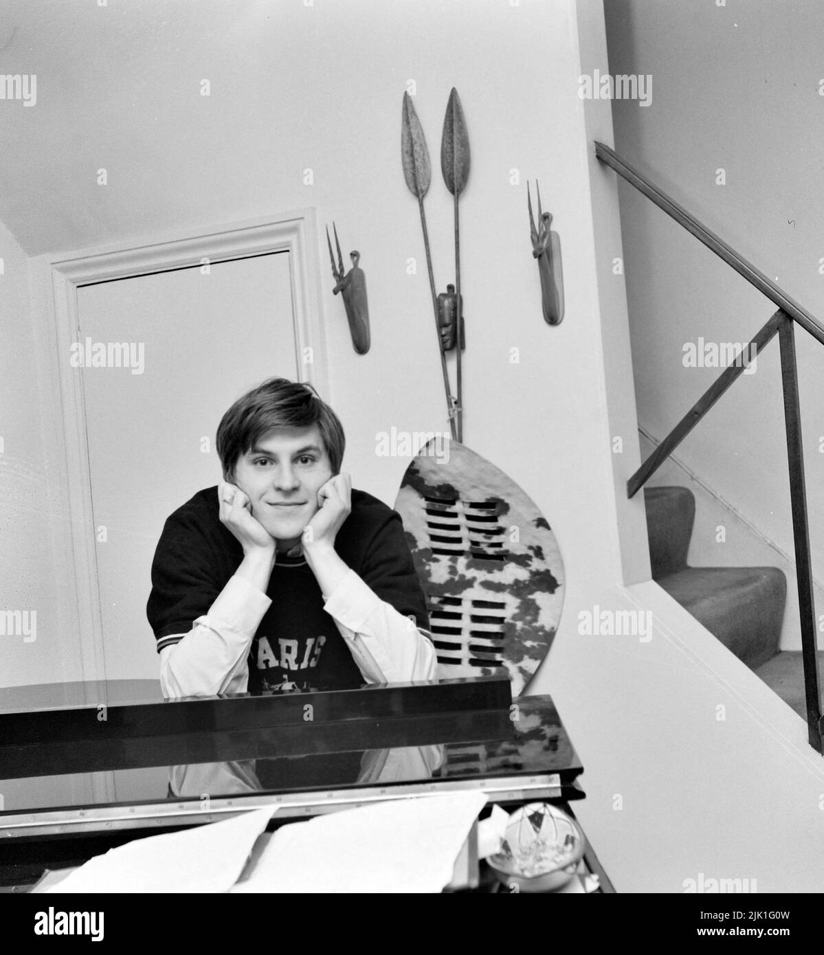 ALAN PRICE English pop musician at his London mews home in December ...