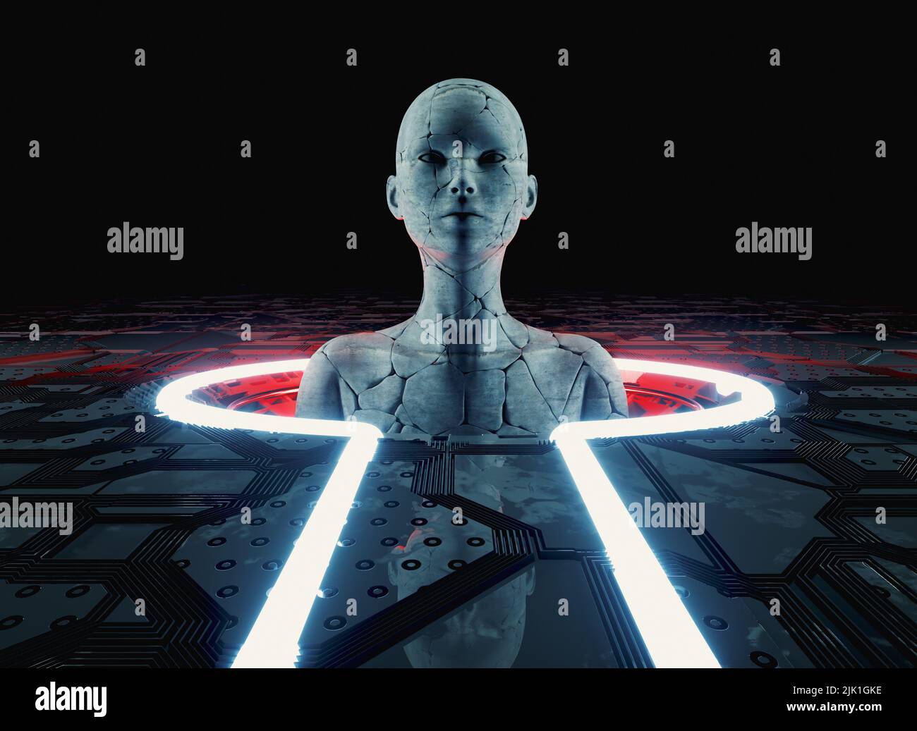 Concrete robot hi-res stock photography and images - Alamy