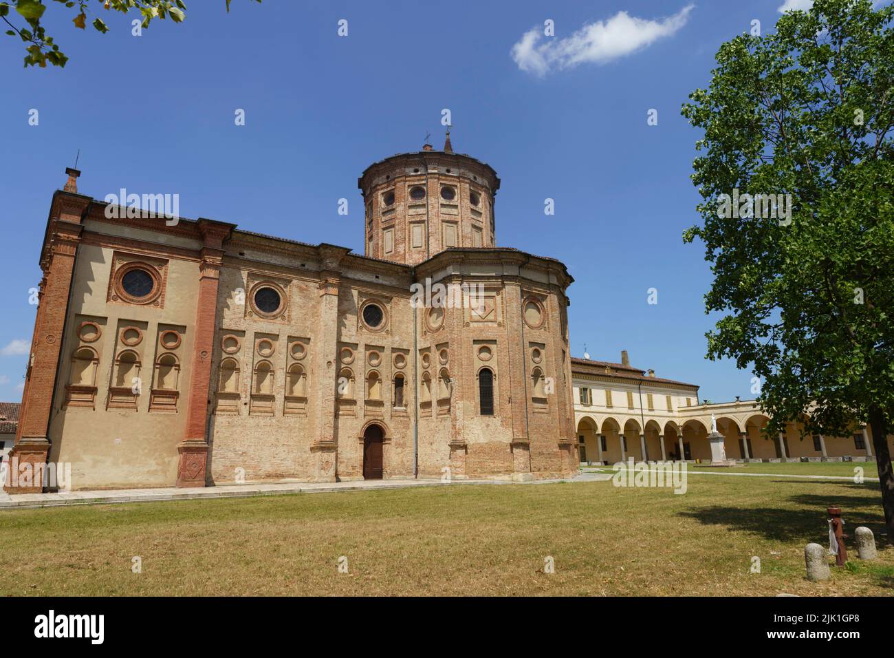 Exterior of the historic sanctuary of Misericordia, at Castelleone ...