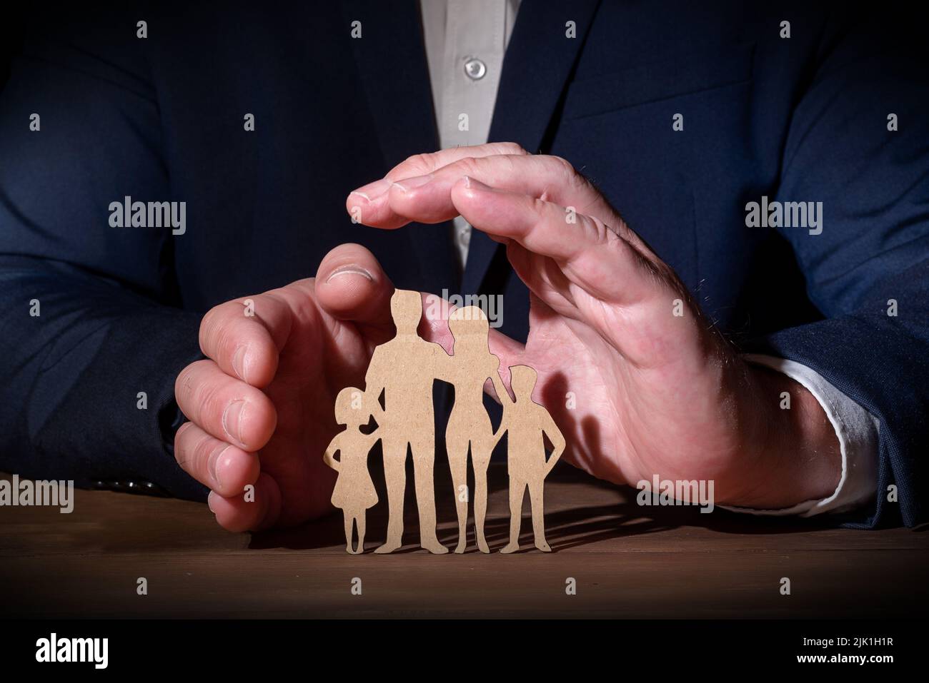 Father protects family hi-res stock photography and images - Alamy