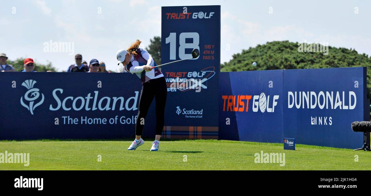 Louise Duncan at the Womens Scottish golf open in Dundonald Stock Photo ...