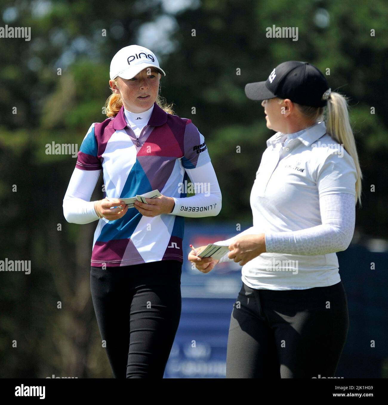 Louise Duncan at the Womens Scottish golf open in Dundonald Stock Photo ...