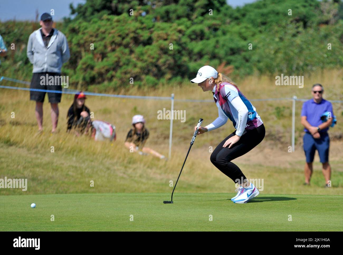 Louise Duncan at the Womens Scottish golf open in Dundonald Stock Photo ...