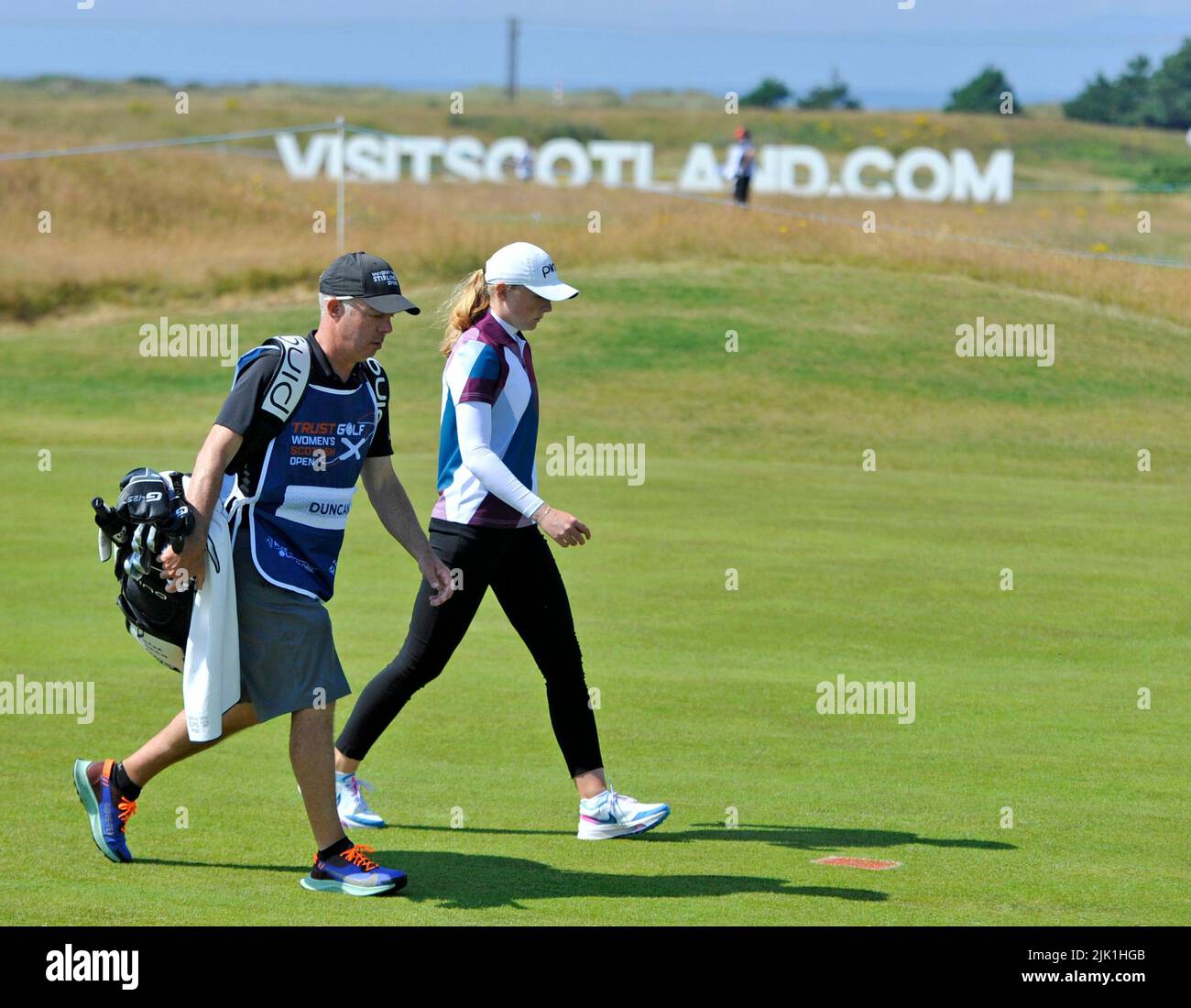 Louise Duncan at the Womens Scottish golf open in Dundonald Stock Photo ...