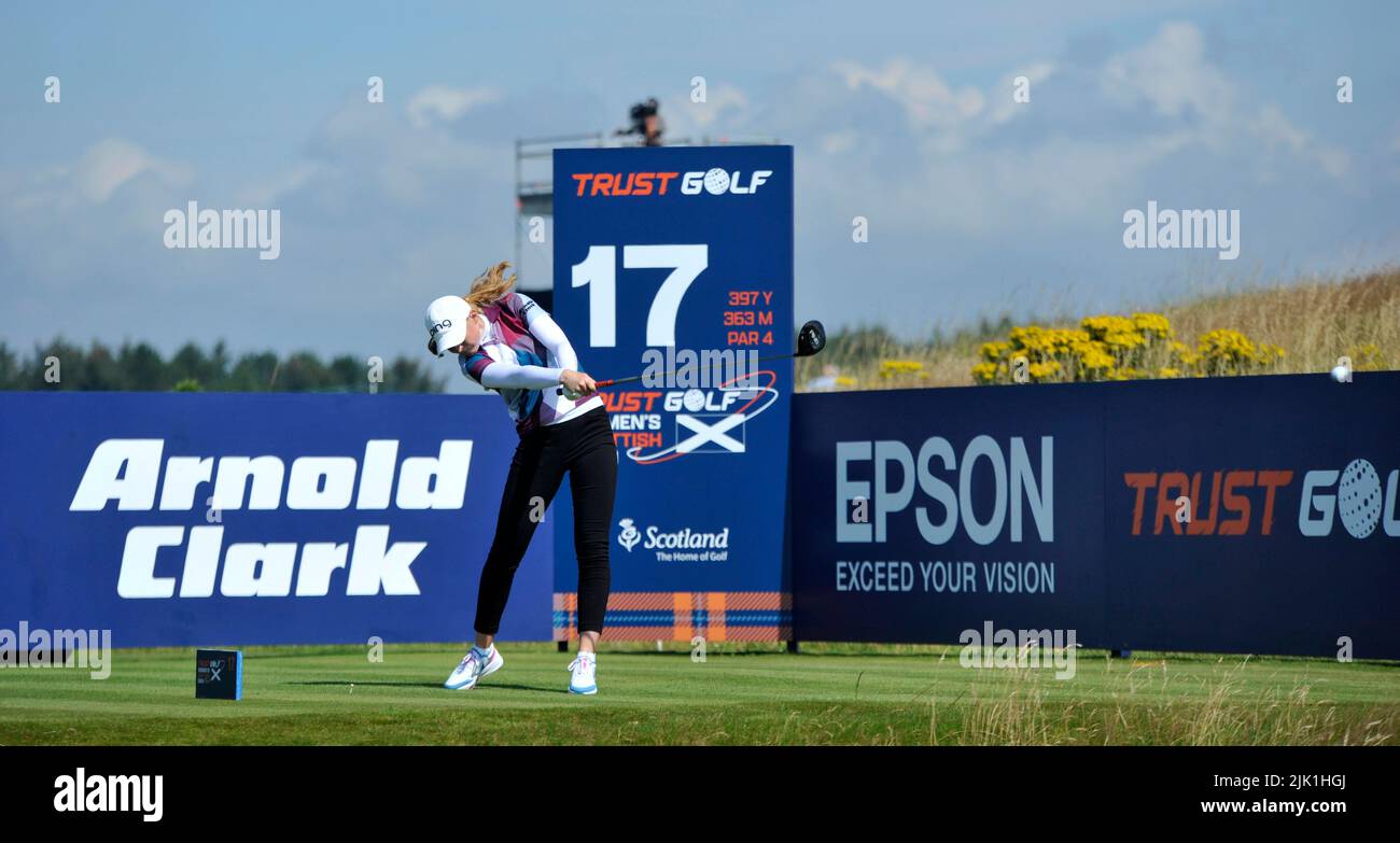 Louise Duncan at the Womens Scottish golf open in Dundonald Stock Photo ...