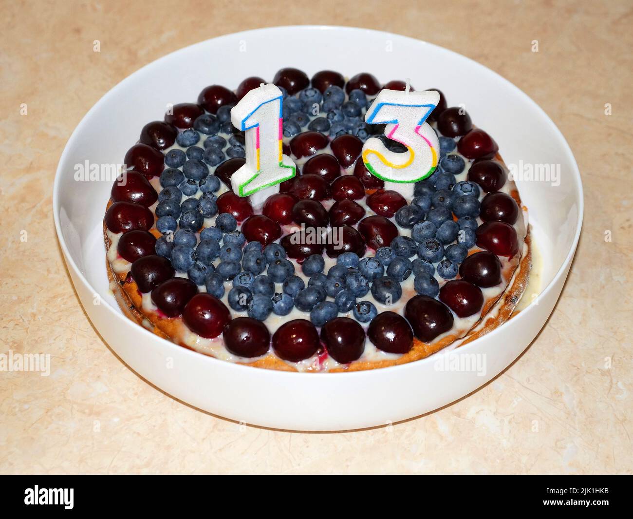 Birthday candle number 13 flame hi-res stock photography and images - Alamy