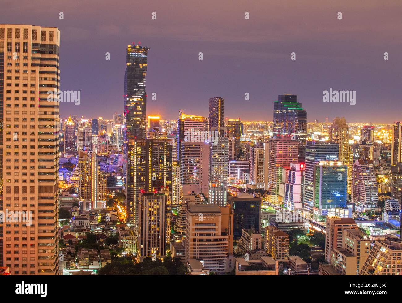 the Cityscape, the Skyscrapers and the Buildings of Bangkok Thailand ...