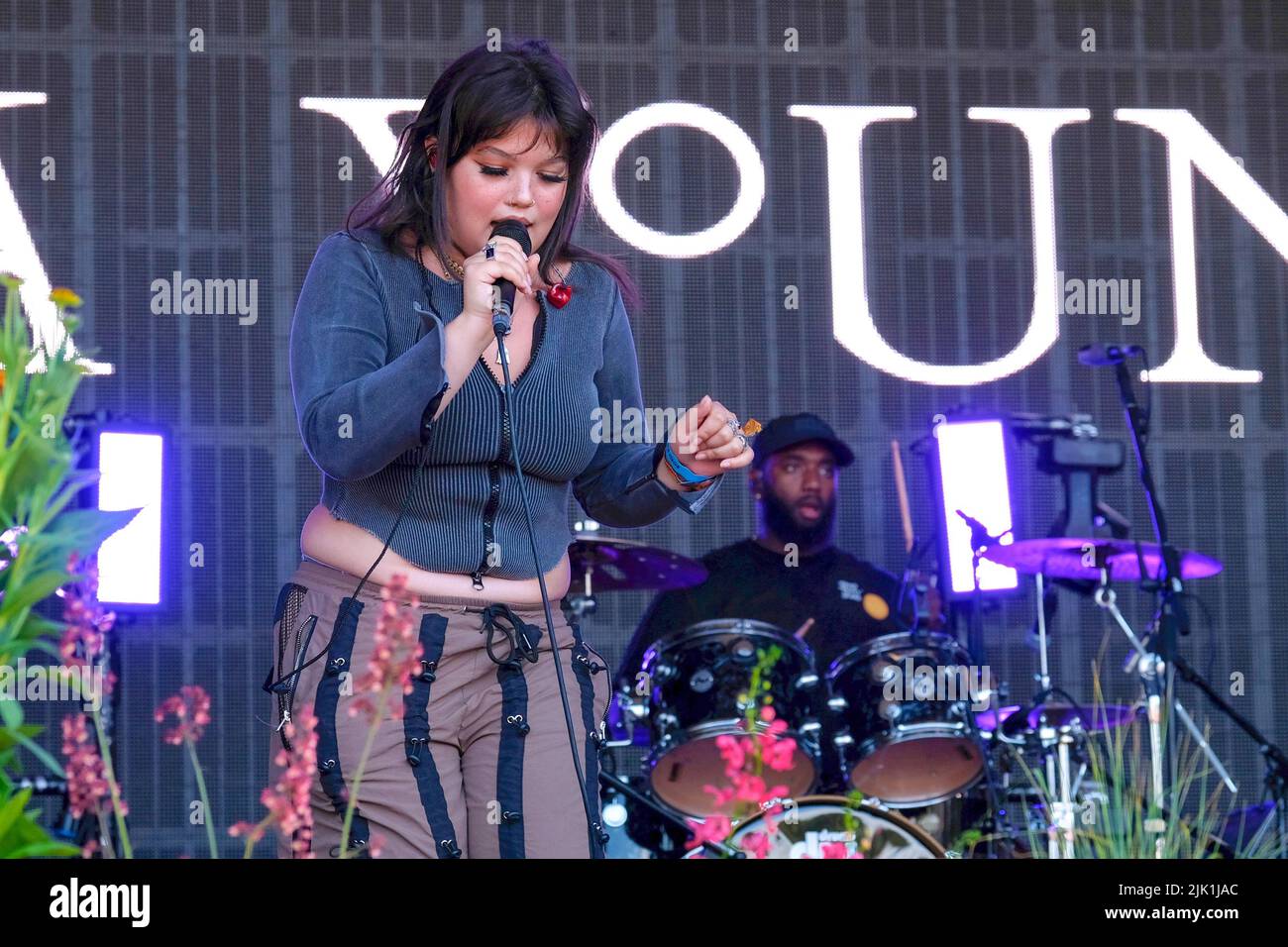 London born British singer songwriter Lola Young performing live on the ...