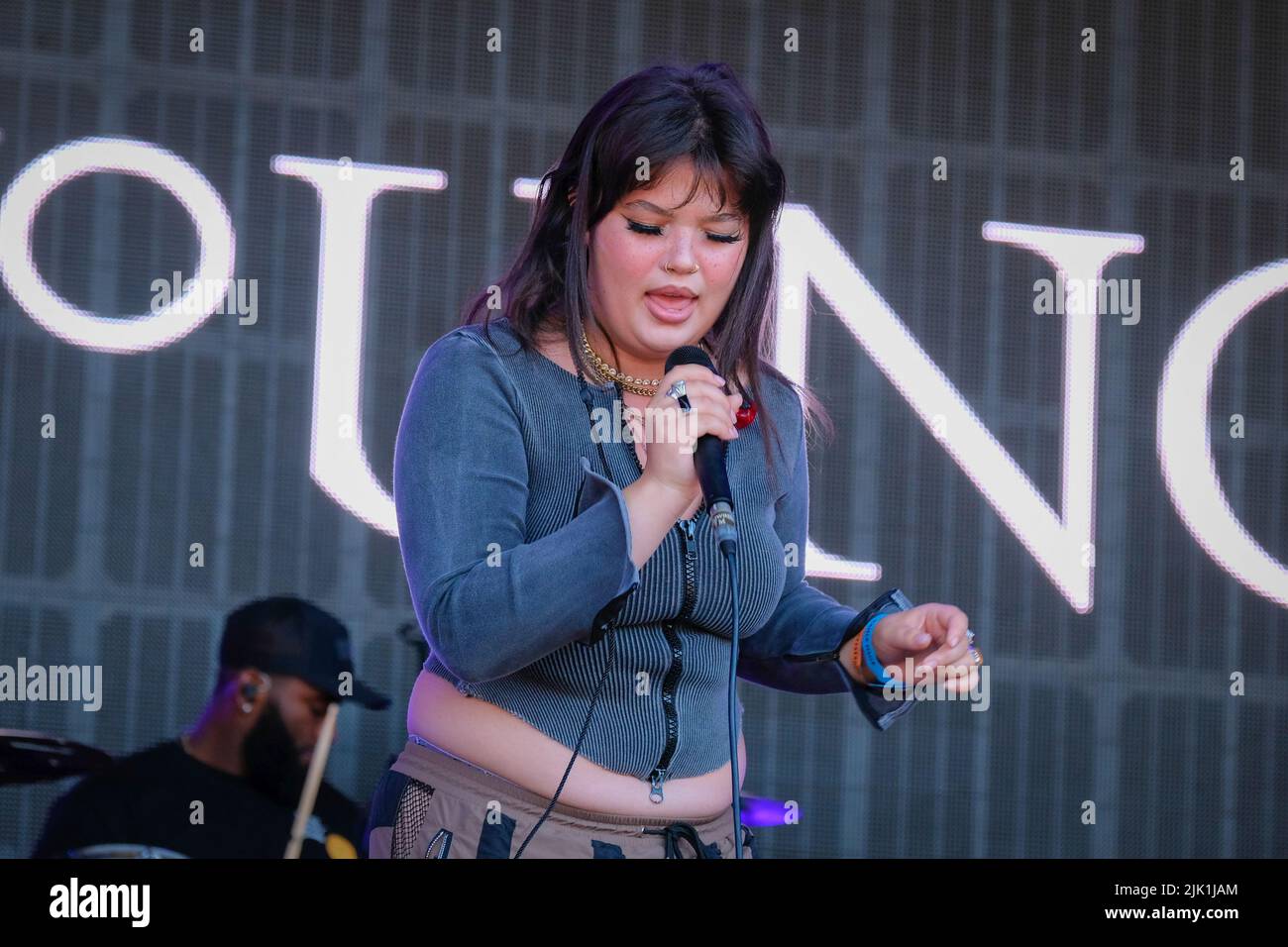 London born British singer songwriter Lola Young performing live on the ...