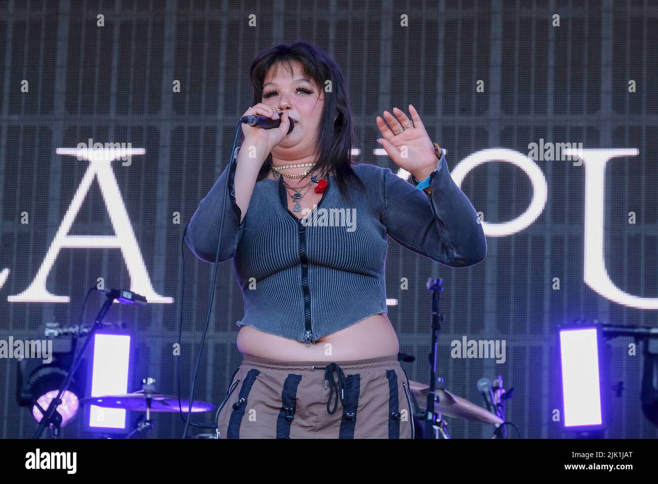 London born British singer songwriter Lola Young performing live on the ...