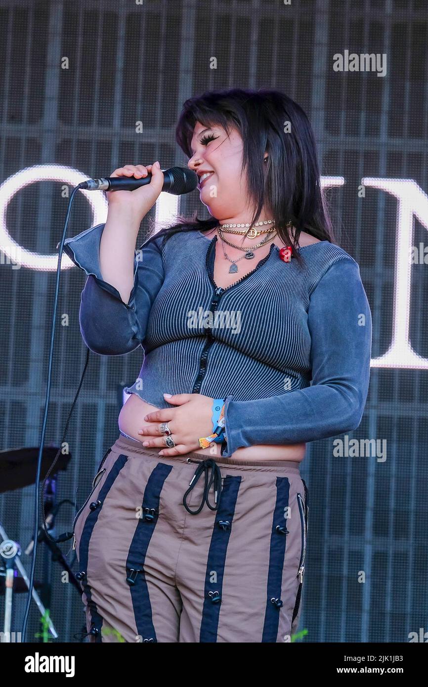 London born British singer songwriter Lola Young performing live on the ...