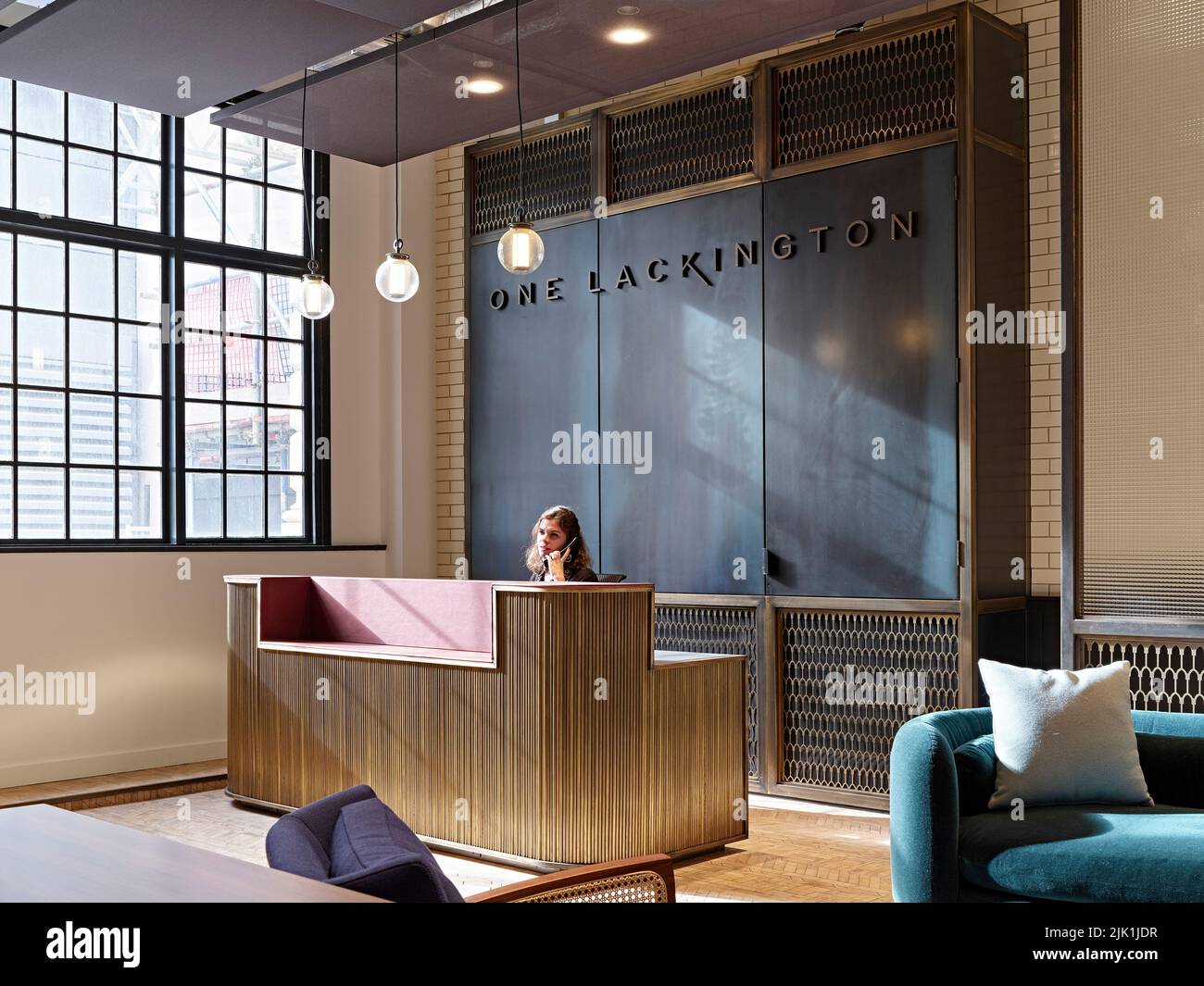 Reception desk. The Gilbert & One Lackington, London, United Kingdom ...