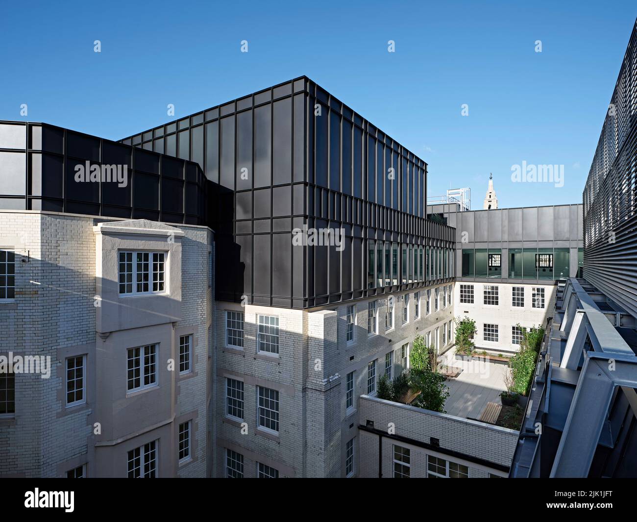 Elevated view of roof top terrace. The Gilbert & One Lackington, London ...