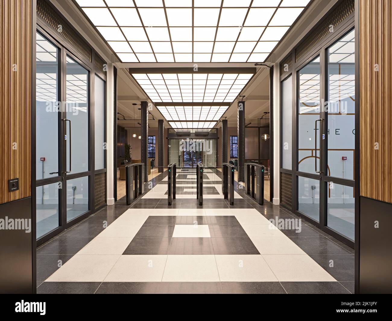 Circulation space in reception area. The Gilbert & One Lackington ...