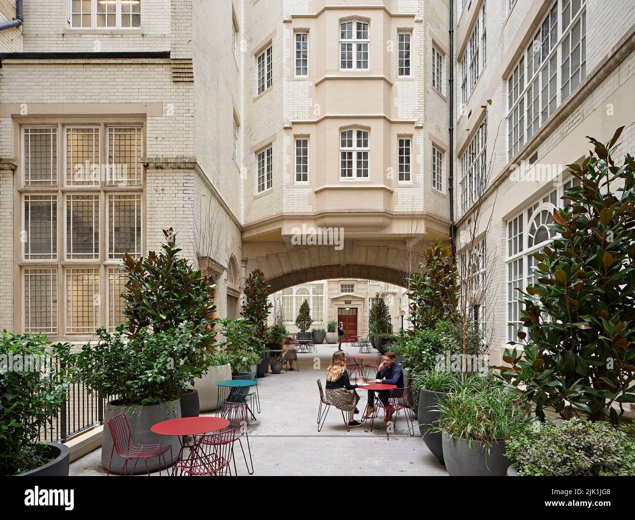 Internal open air courtyard with original facade. The Gilbert & One ...