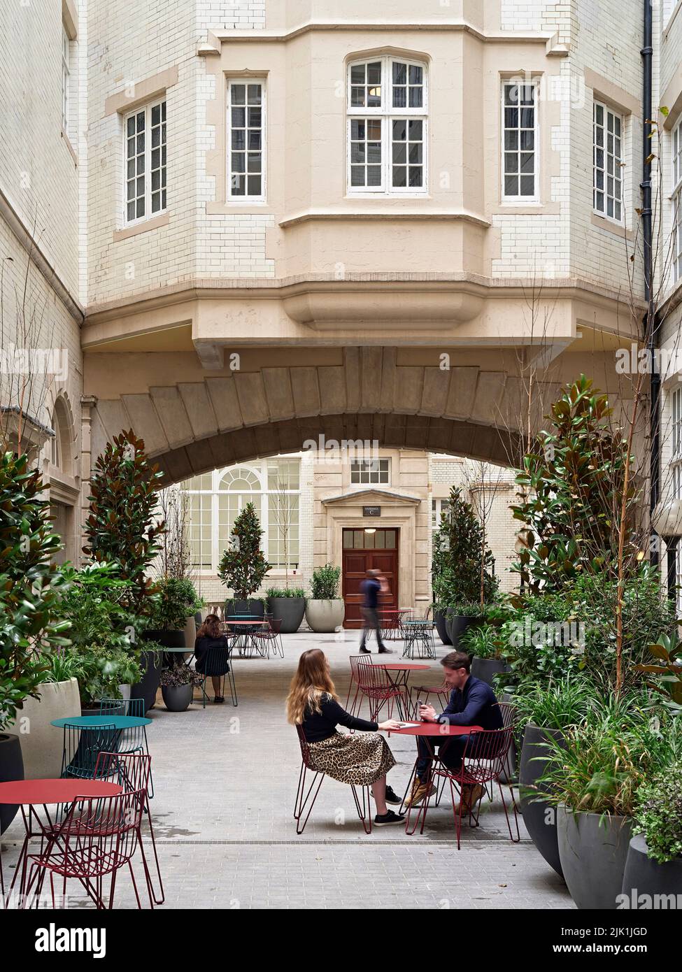 Internal open air courtyard with original facade. The Gilbert & One ...