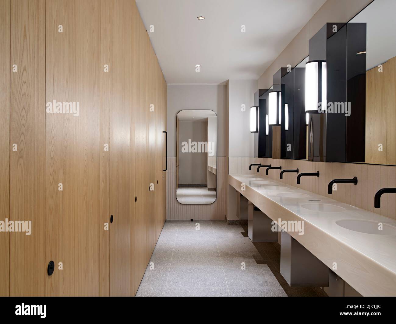 Basement washroom. The Gilbert & One Lackington, London, United Kingdom ...