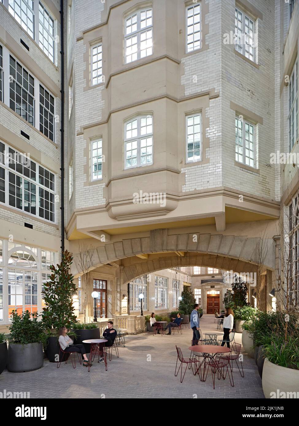 Internal open air courtyard with original facade. The Gilbert & One ...