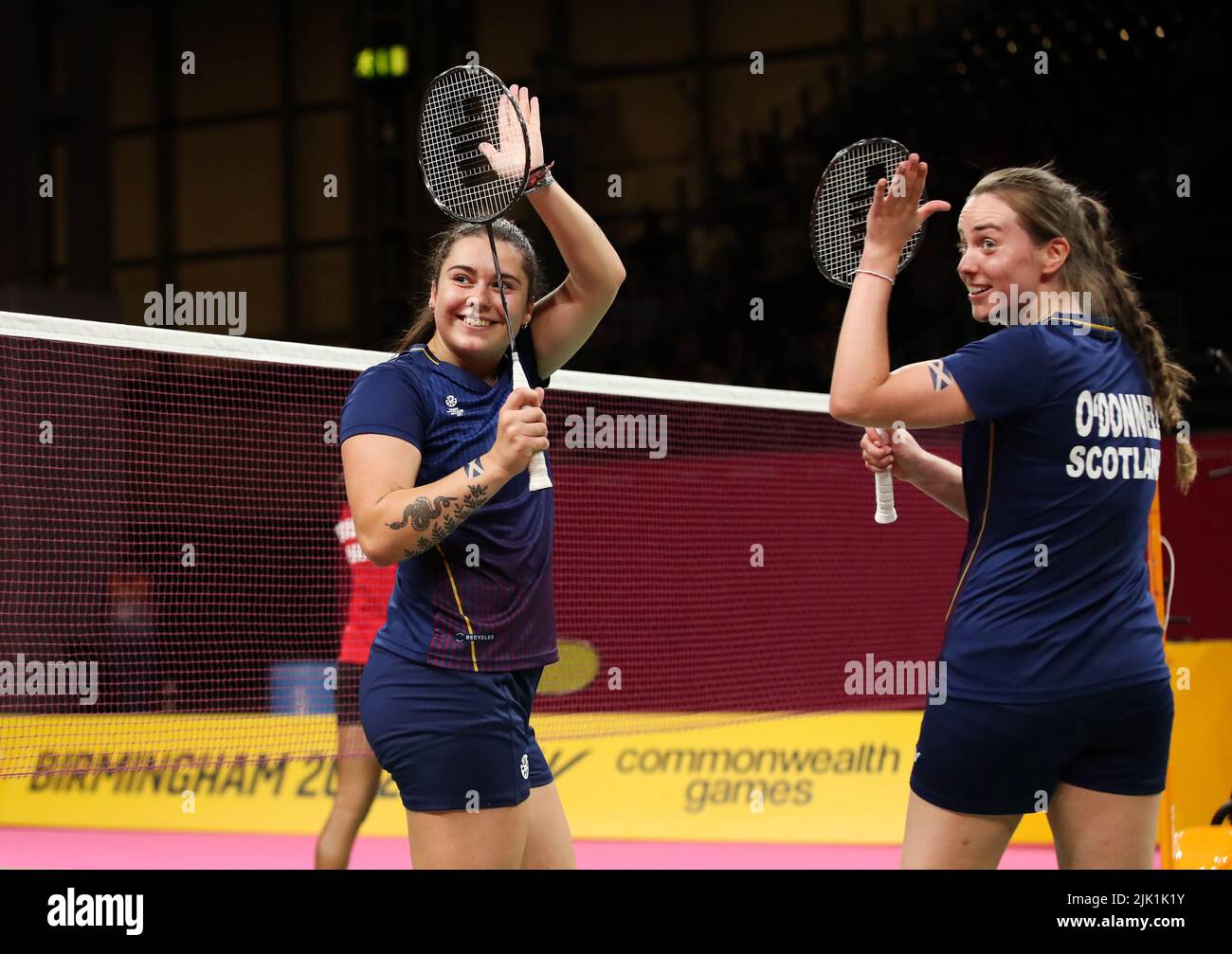 Scotland’s Ciara Torrance and Eleanor O’Donnell during the Badminton ...