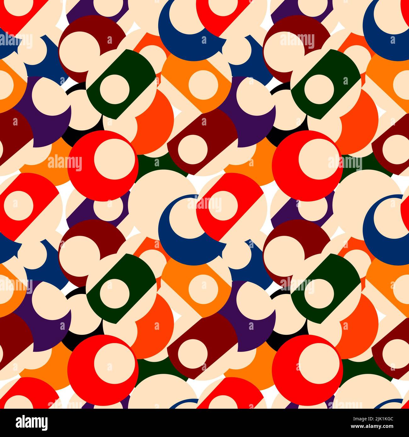 Cartoon game seamless billiards balls pattern for fabrics and ...