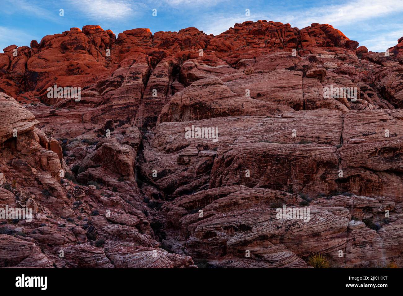 NV Red Rock Canyon National Conservation Area, Las Vegas, at sunrise ...