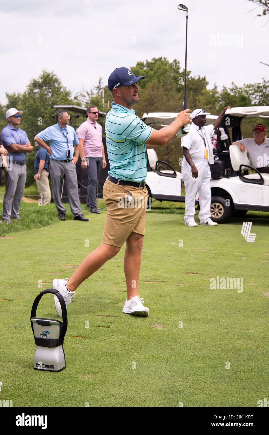 Bedminster, NJ. Bryson DeChambeau at Pro-Am event at LIV Golf ...