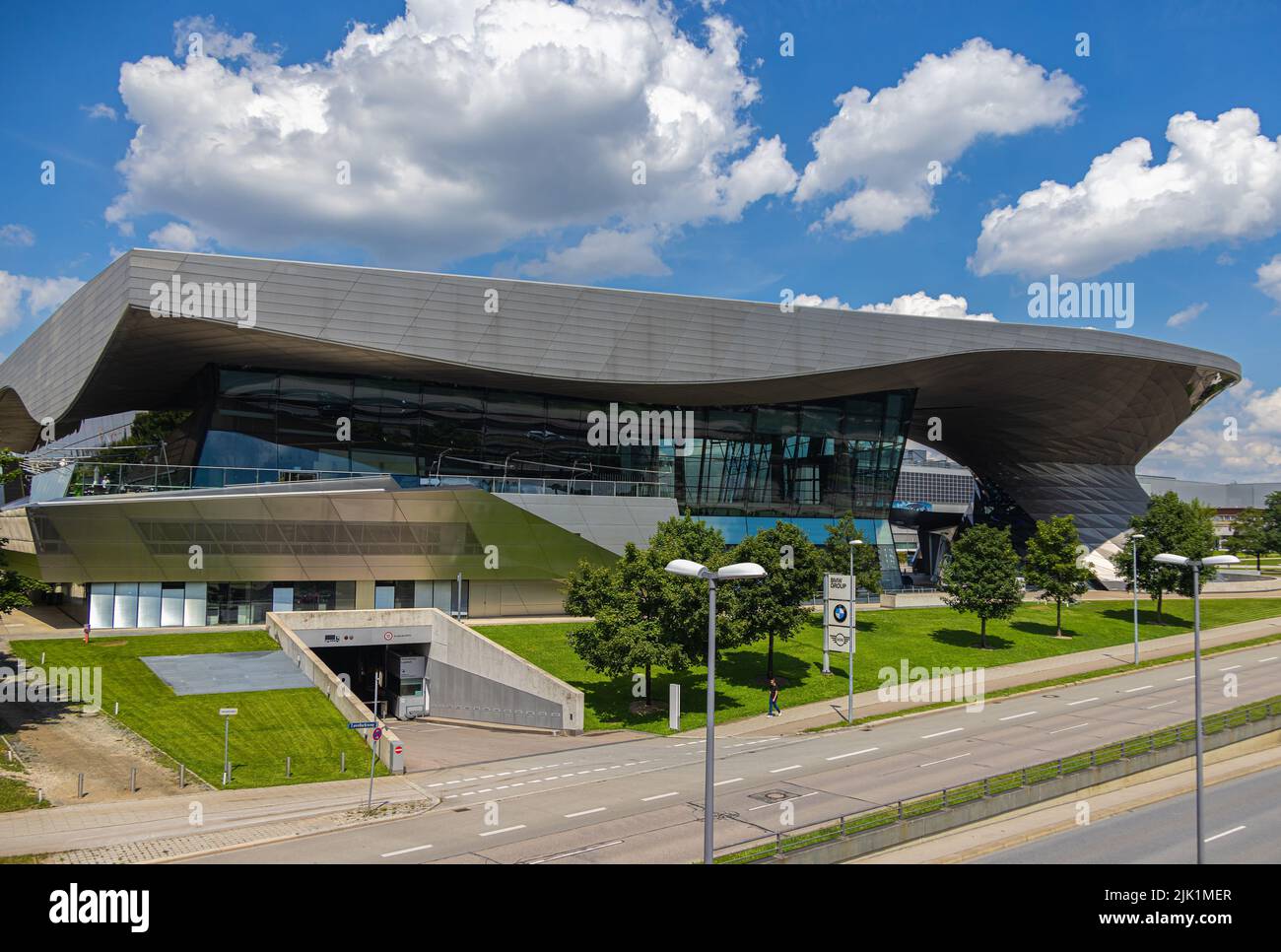 Munich, Germany - July 6, 2022: The BMW World near the Olympic park in ...
