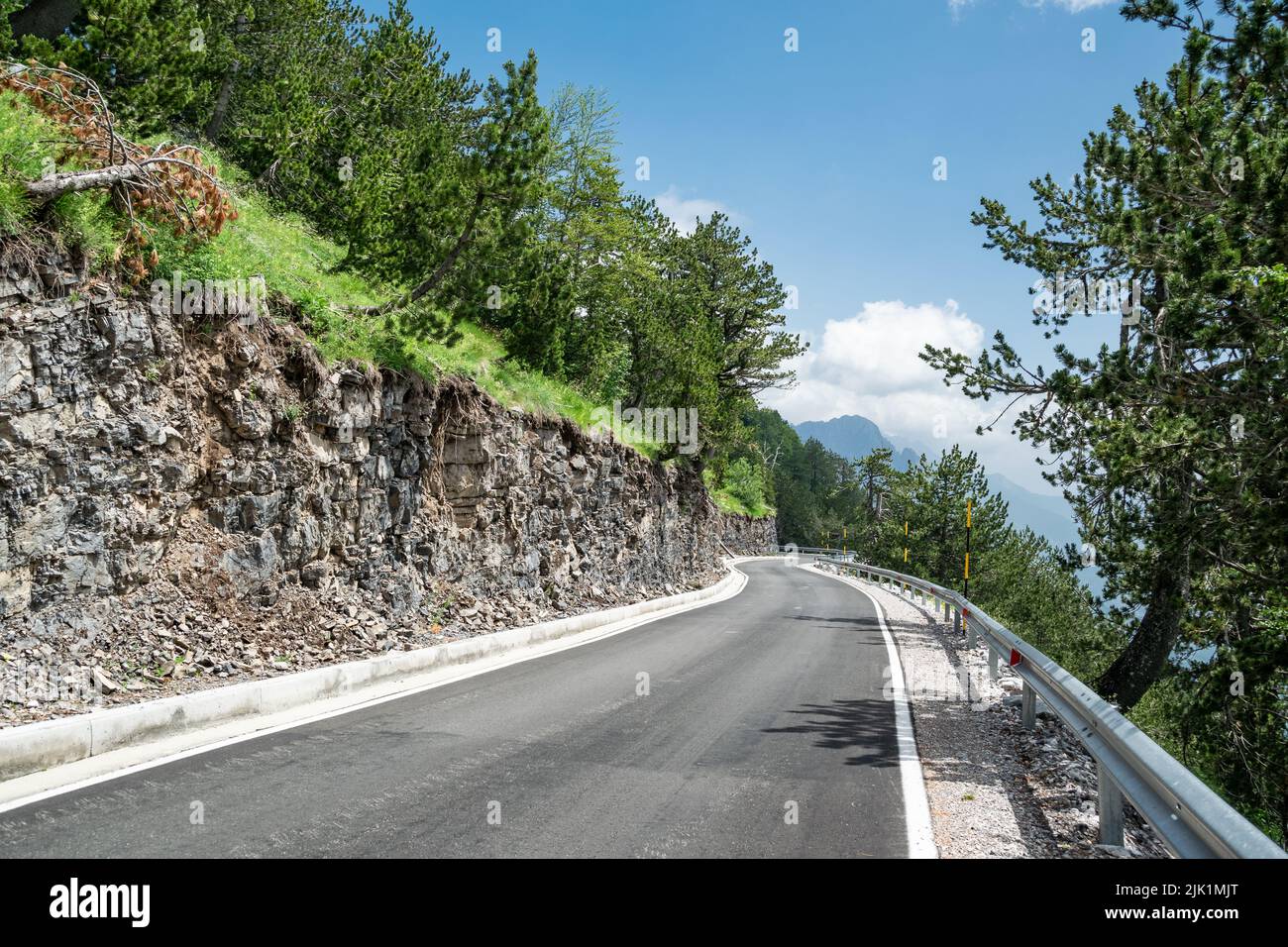 Scenic nature view of Albanian nature. Alpin environment background ...