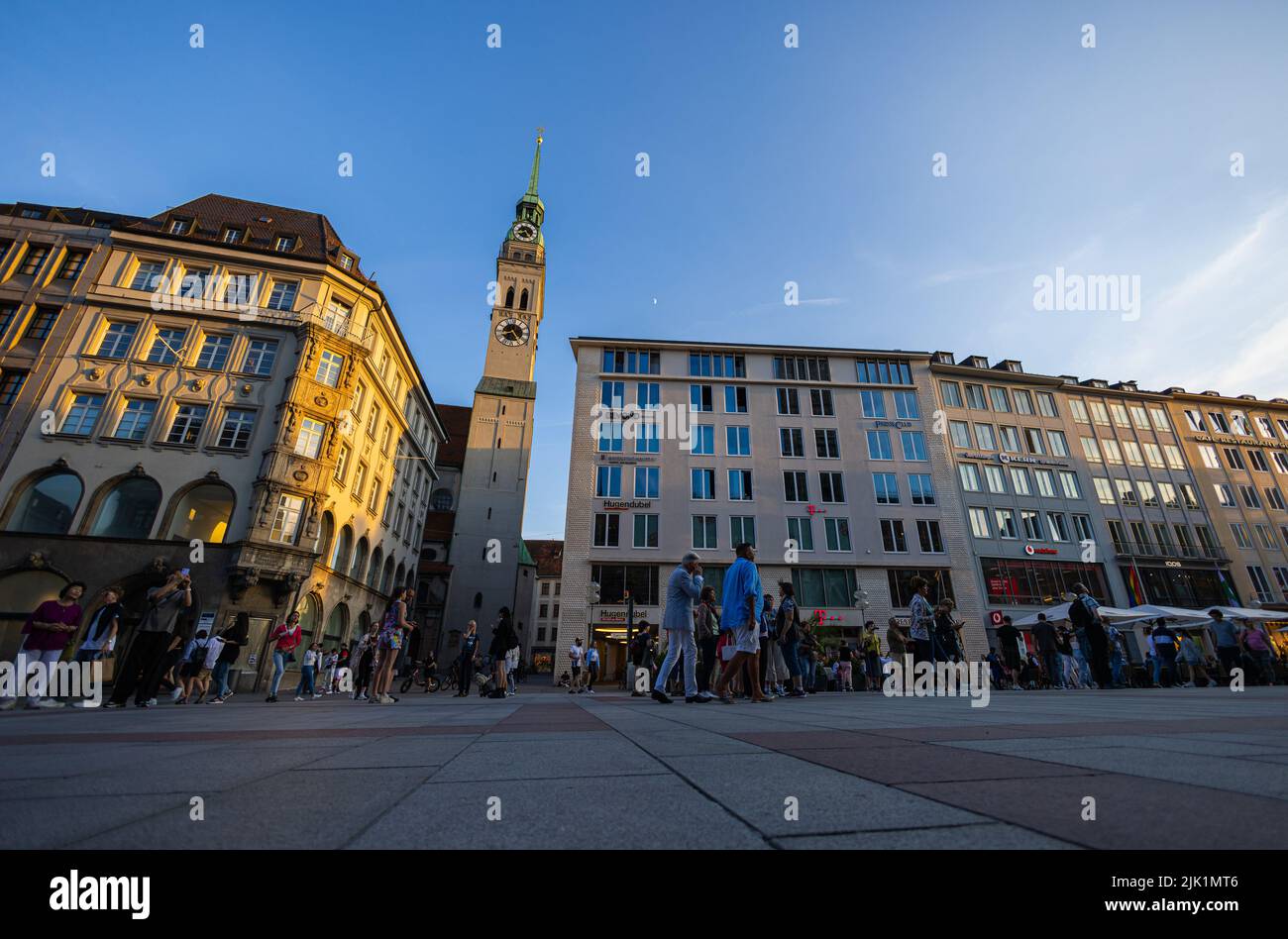 Munich, Germany - July 6, 2022: Parish church of Sankt Peter, popularly ...