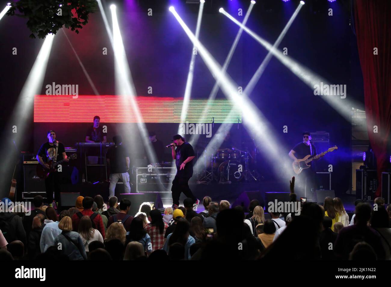 The band's performance seen on stage in Summer Theater "Gorsad". TNMK ...