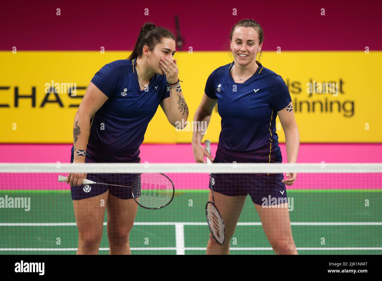 Scotland’s Eleanor O’Donnell and Ciara Torrance during the Badminton ...