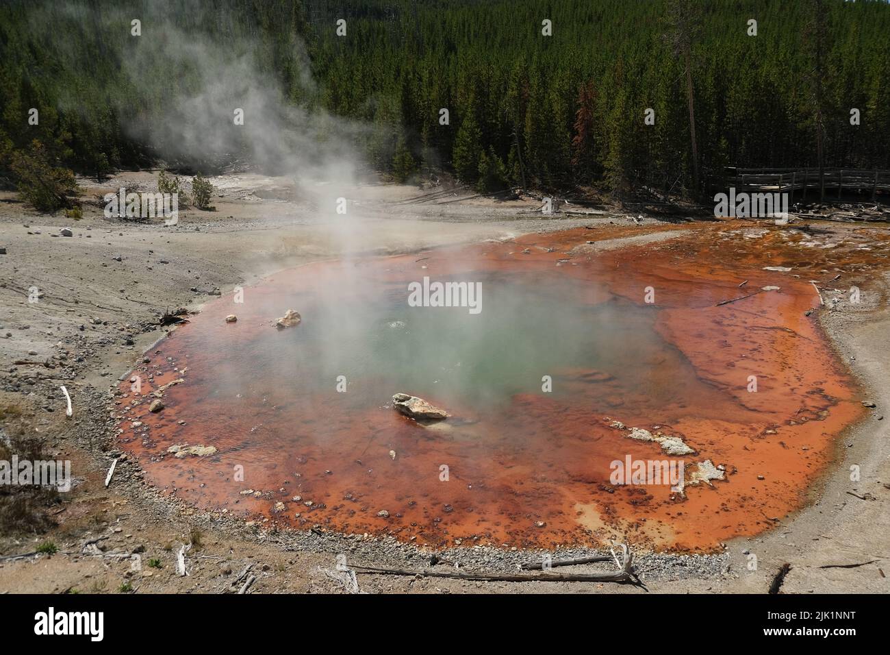 Colorful Hot Springs at Yellowstone National Park Stock Photo - Alamy