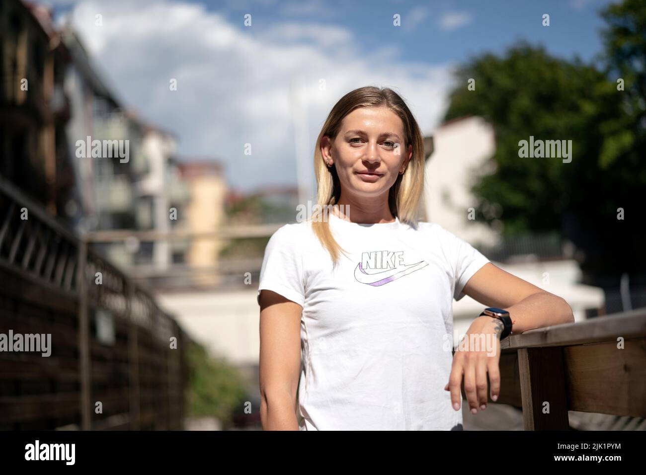 GOTHENBURG 20220729 Ukrainian athlete (high jump) Kateryna Tabashnyk ...