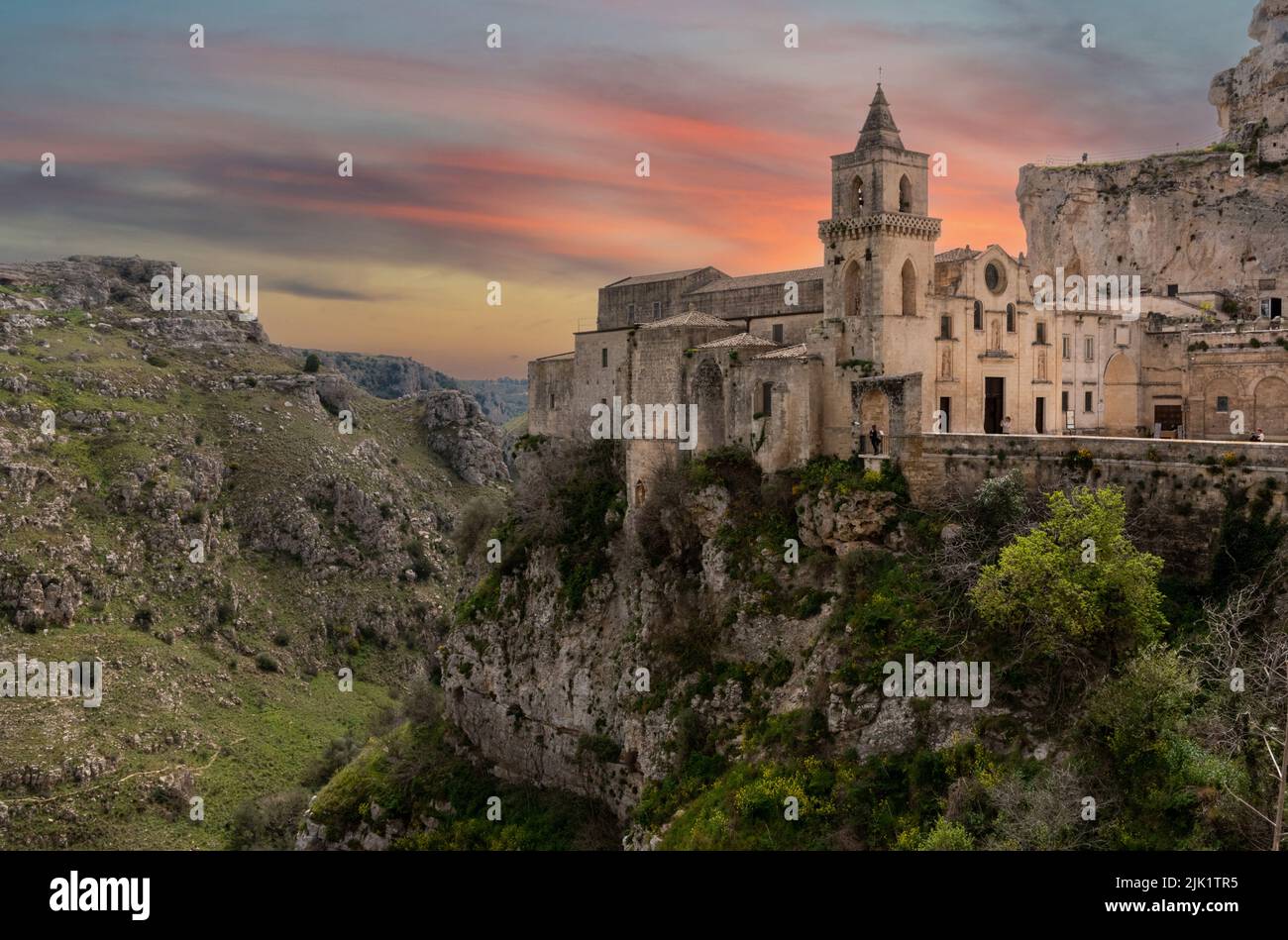 Belfry of church of saint peter caveoso in historic downtown hi-res ...