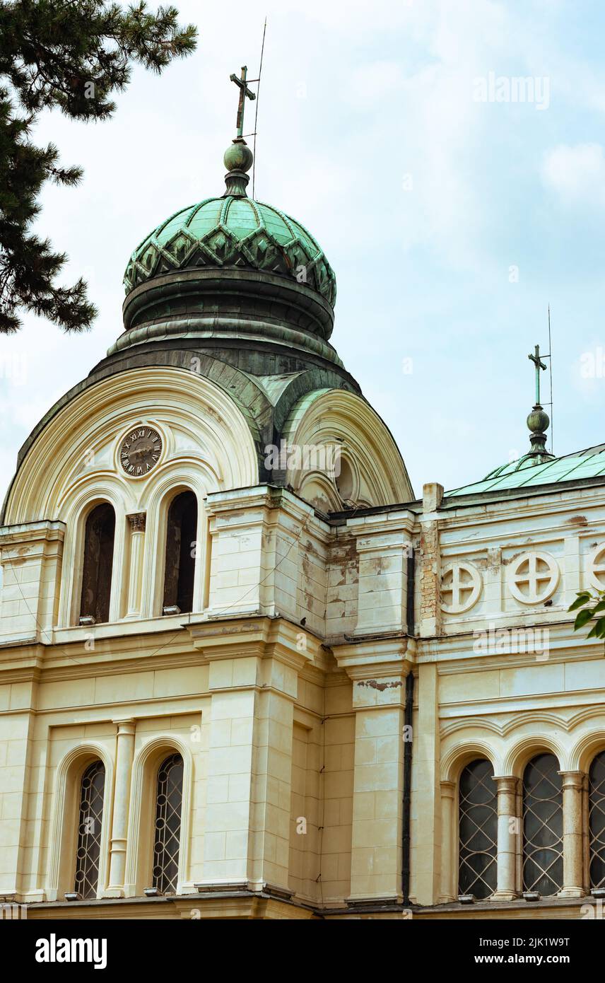 This is the downtown area of Vidin, Bulgaria, a city on the edge of the ...