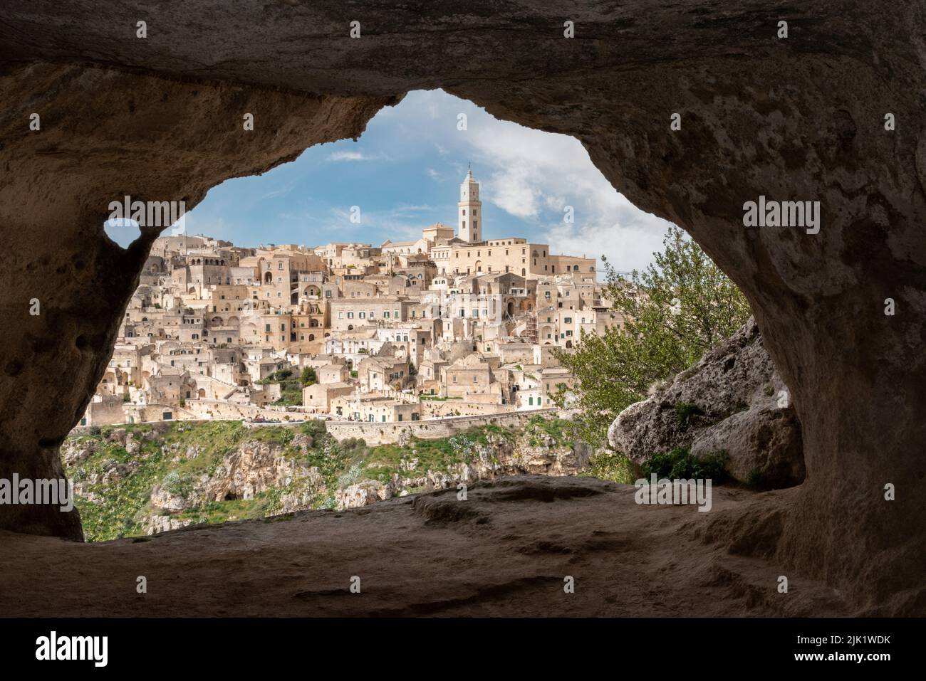 Scenic view of historic downtown with its cathedral, photo taken from a ...