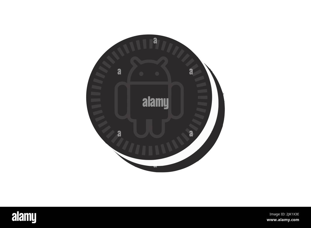 Android Oreo, Logo, White background Stock Photo - Alamy