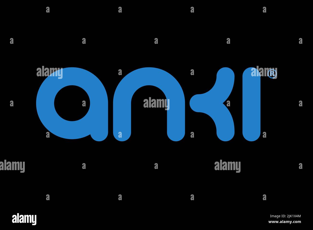 Anki company, Logo, Black background Stock Photo - Alamy