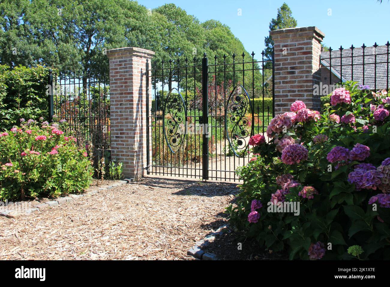 The gardens in Demen, the Netherlands Stock Photo - Alamy