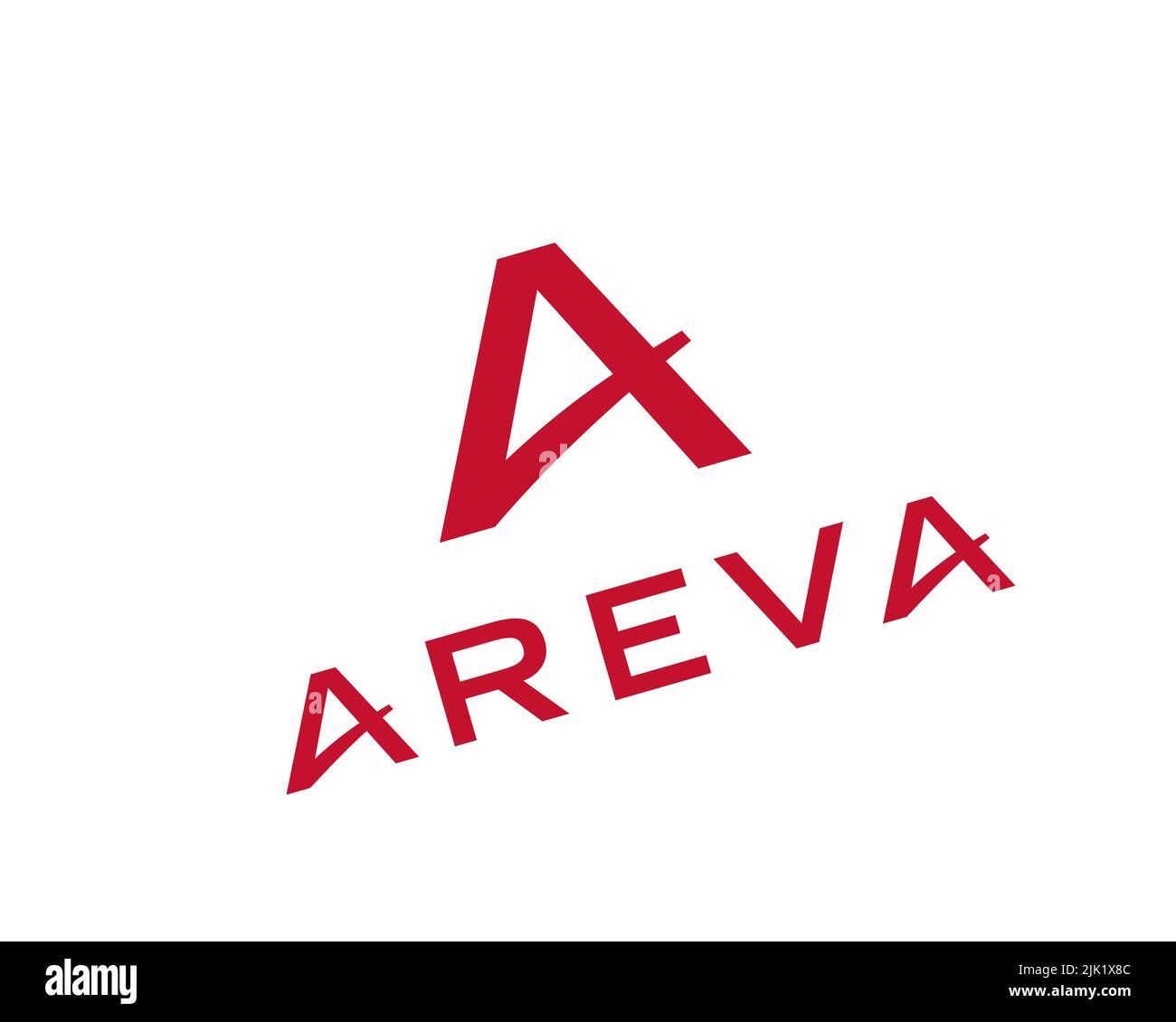 Areva, rotated logo, white background Stock Photo - Alamy
