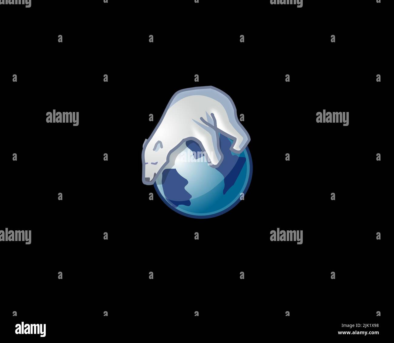 Arora web browser, rotated logo, black background Stock Photo - Alamy