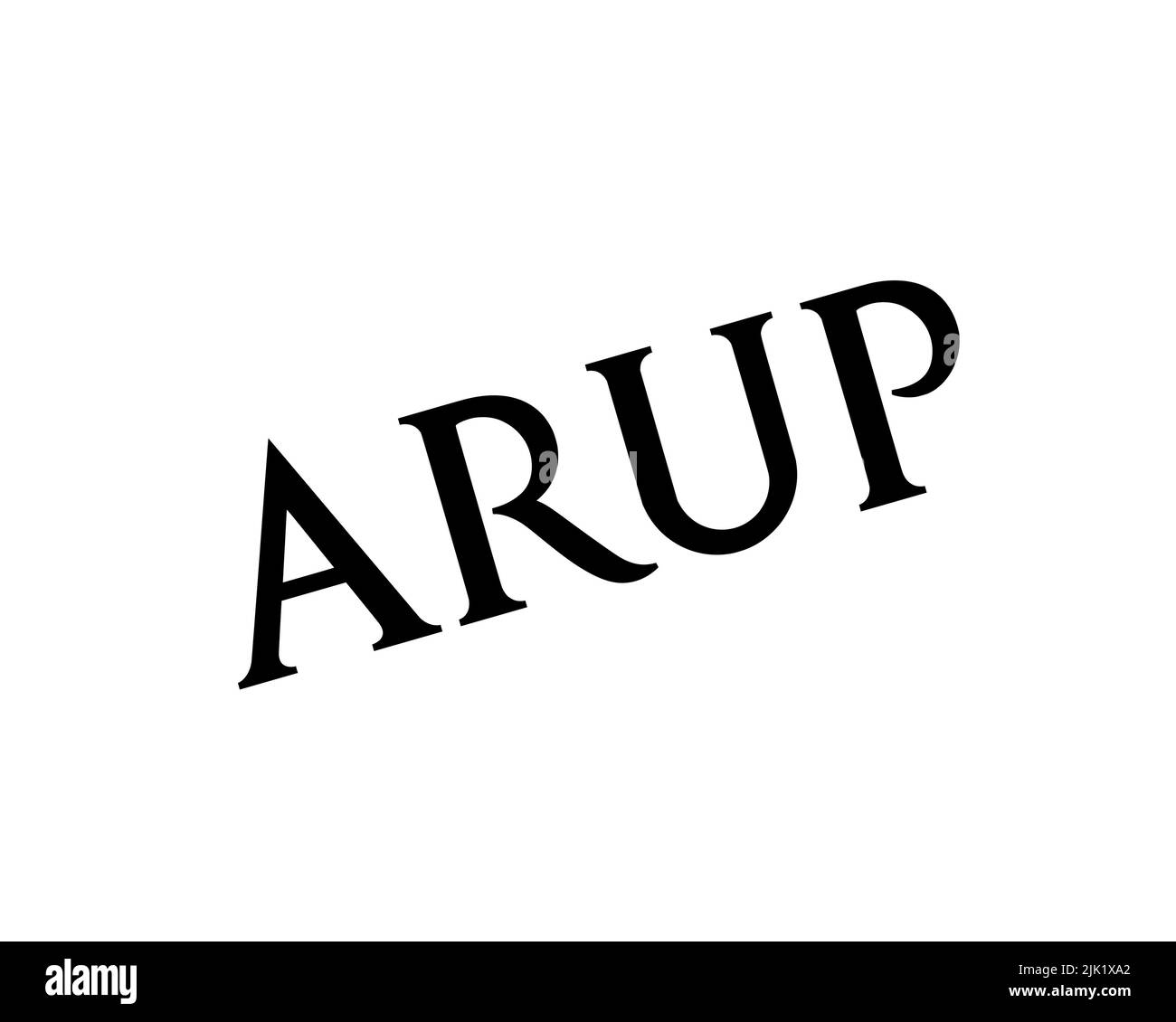 Arup Group, rotated logo, white background Stock Photo - Alamy