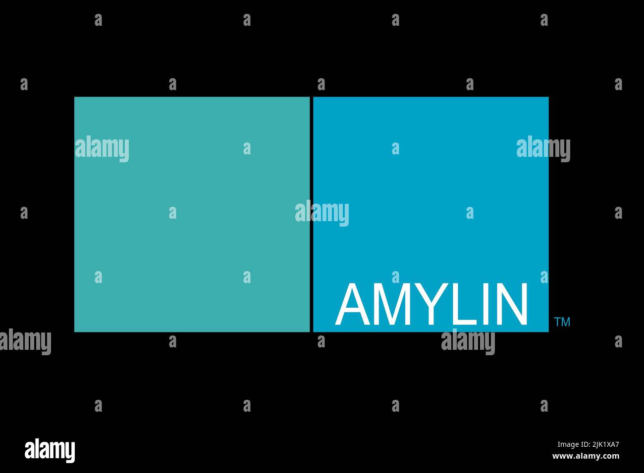 Amylin Pharmaceuticals, Logo, Black background Stock Photo - Alamy