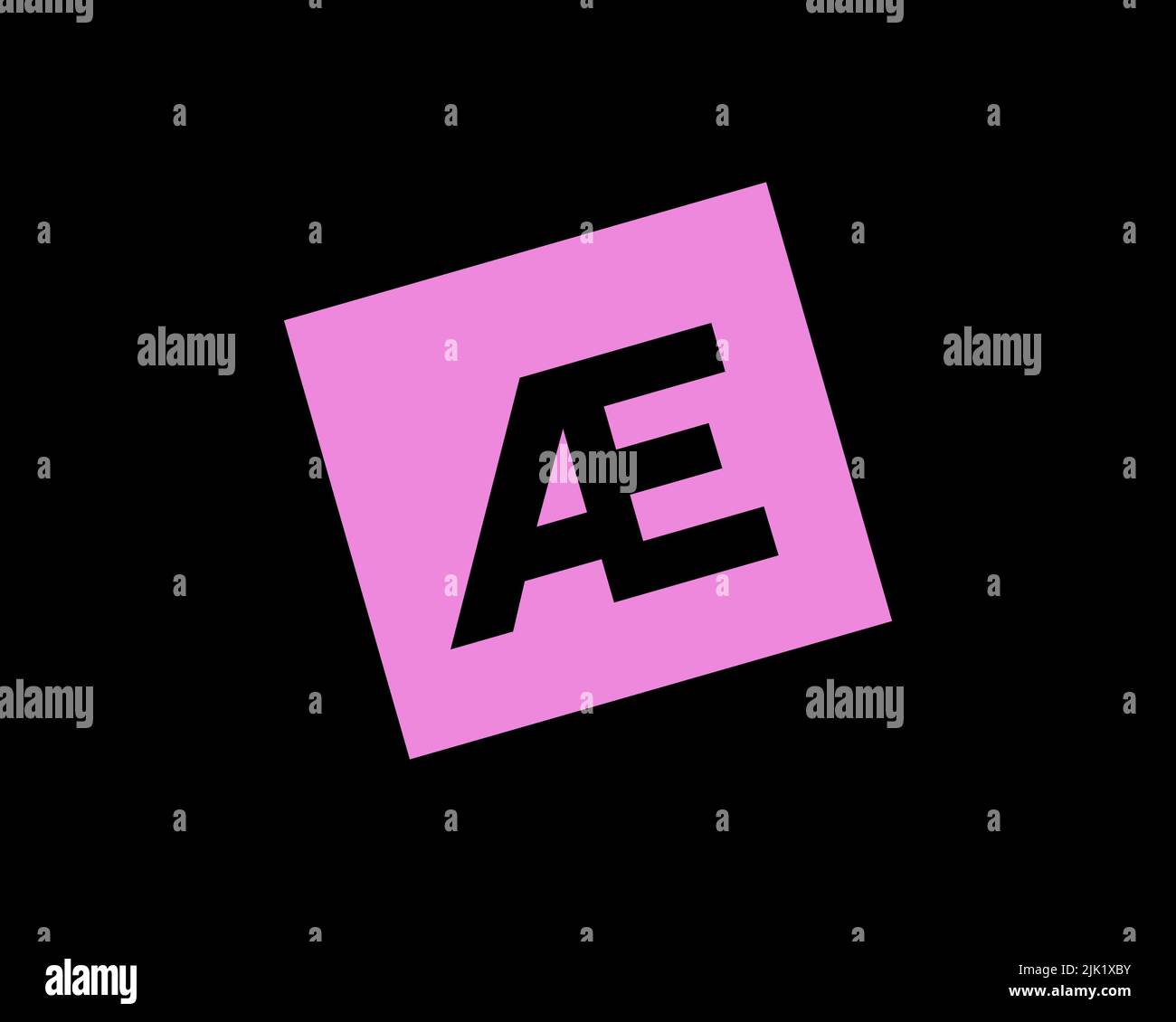 Applied Engineering, rotated logo, black background Stock Photo - Alamy