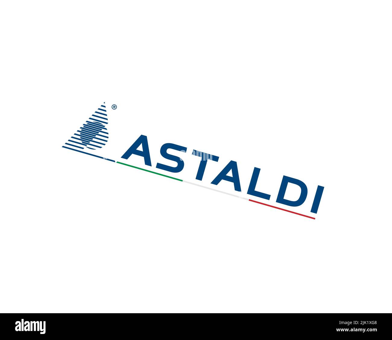 Astaldi, rotated logo, white background B Stock Photo - Alamy