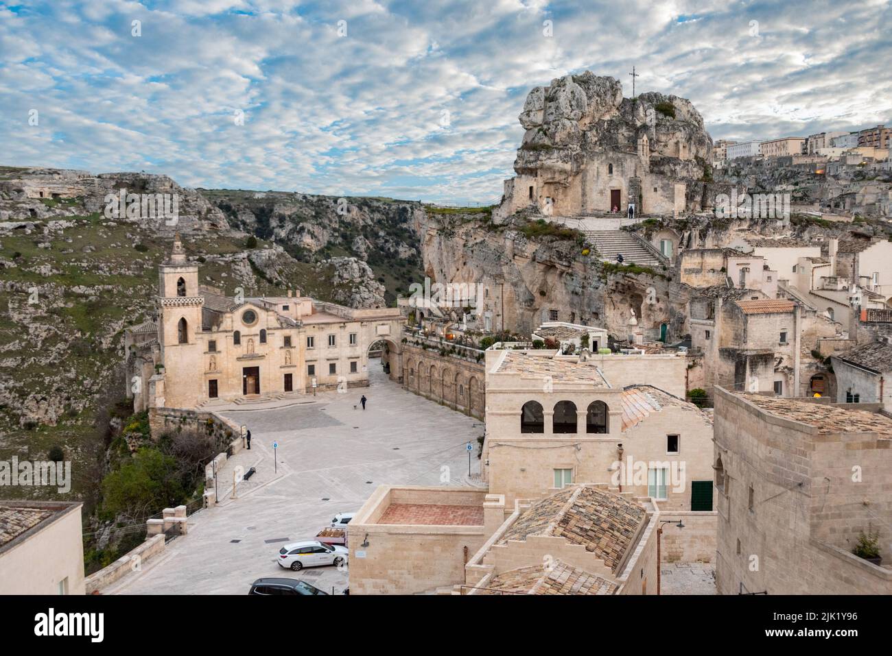 View of churches of Saint Mary of Idris and Saint Peter Caveoso in ...